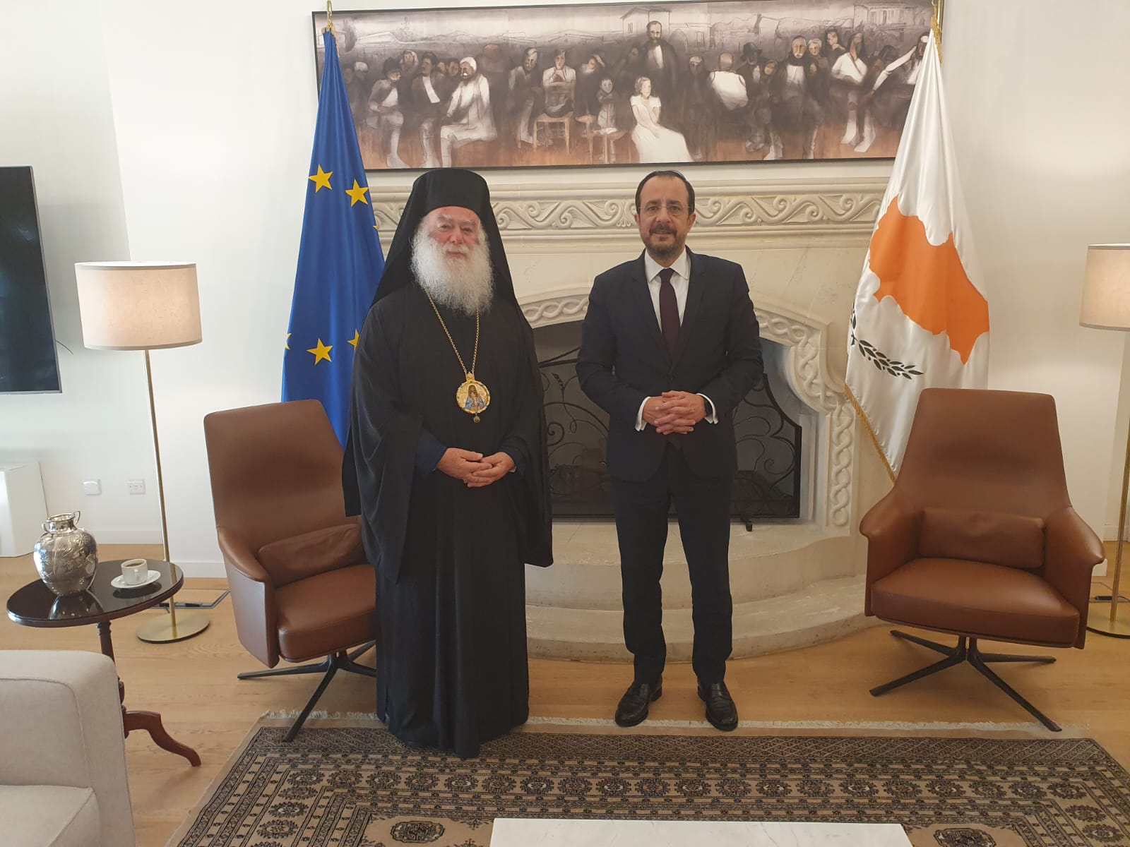 Συνάντηση της Α.Θ.Μ. με τον Πρόεδρο της Κυπριακής Δημοκρατίας ...